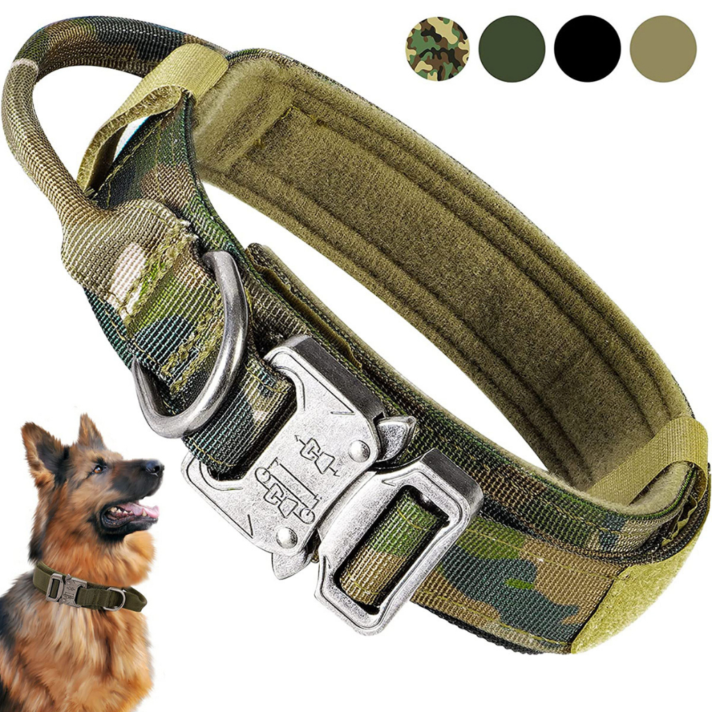 Collar Táctico Para Perro Con Hebilla Metal Ultra Resistente, Collar ...