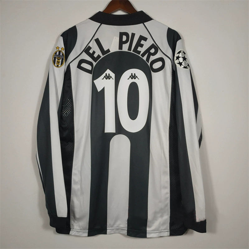 97-98 Juventus Manga Larga DEL PIERO Camiseta De Casa Personalizada De Alta Calidad Retro Fútbol ...