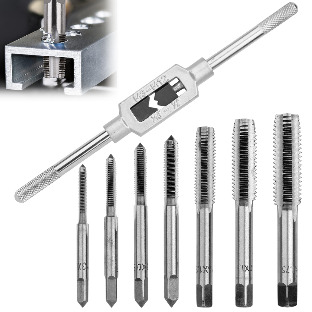 Kit De Machuelos Con Maneral Broca Tipo Matraca Ajustable | Shopee México