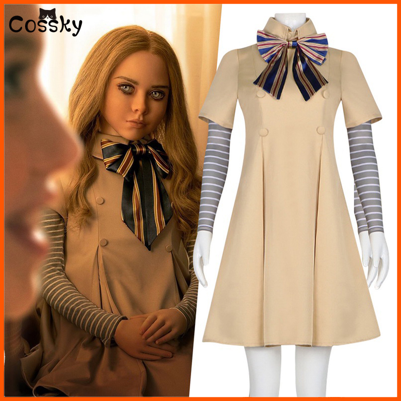 M3GAN Cosplay Disfraz Vestido Para Niños Niñas AI Doll Robots 2023 ...