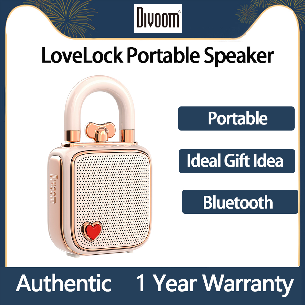 Altavoz Bluetooth Portátil Divoom LoveLock Original , Mini Lindo Diseño Retro Elegante , Caja De ...