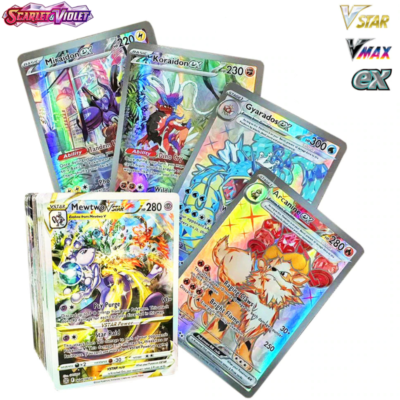 Tarjeta Pokémon Nueva Holográfica VSTAR/VMAX/EX card collection game ...