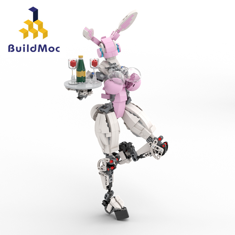 Buildmoc Bunny girl Modelo Maiden warrior rabbit mecha robot Figura ...