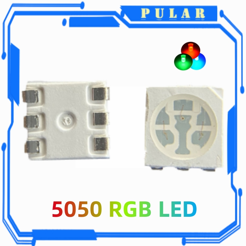 100pcs SMD LED RGB Diodo 3528 5050 1206 0402 0603 3535 2121 Alto Brilho ...
