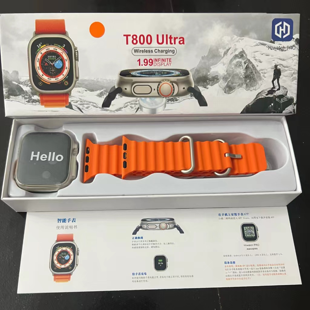 Original T800 Ultra SmartWatch Hombres Mujeres Reloj Inteligente Serie ...