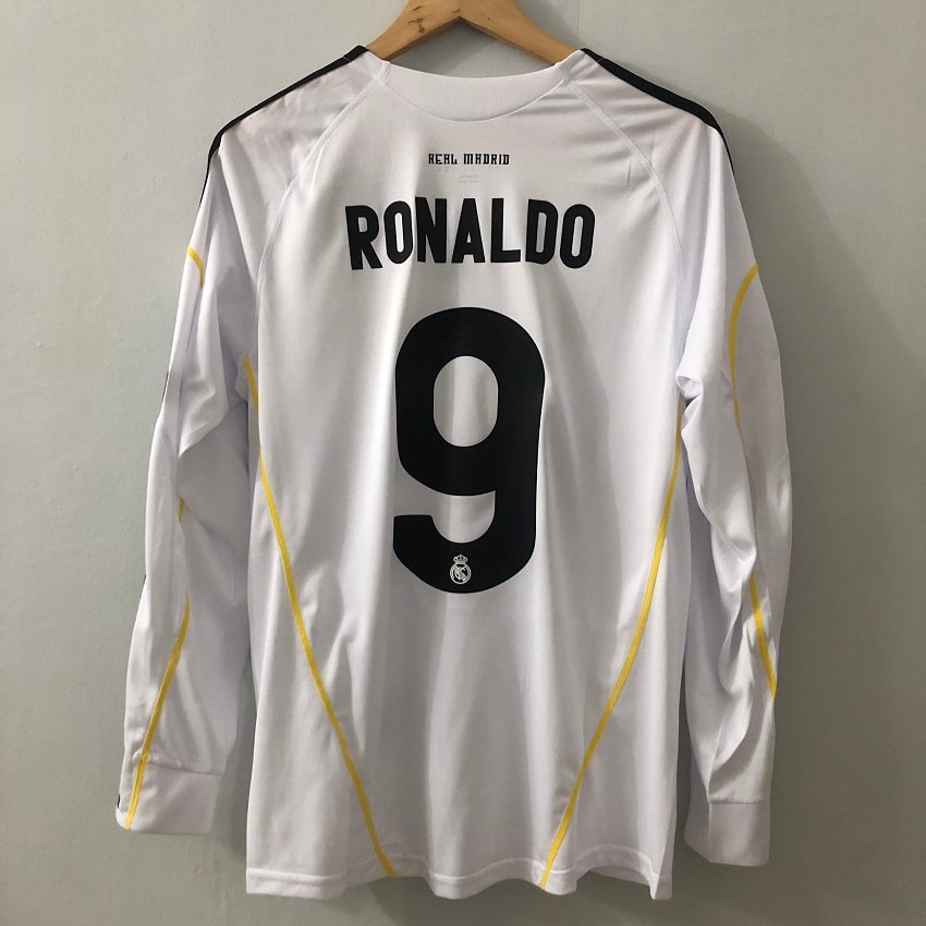 Camiseta De Fútbol Madrid 09 10 Hombres Real Ronaldo De Manga Corta Y ...