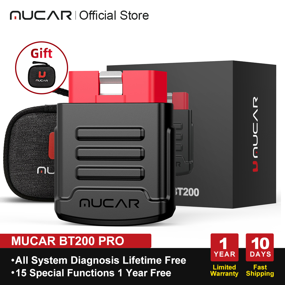 MUCAR BT200 Pro obd2 Herramientas De Diagnóstico Automotriz BT200 Bluetooth obd2 Escáner Lector ...