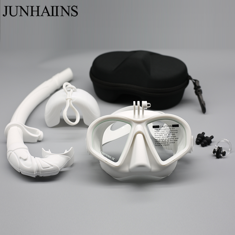 Wet Gopro Mount Máscara De Snorkel De Bajo Volumen De Vidrio Templado ...