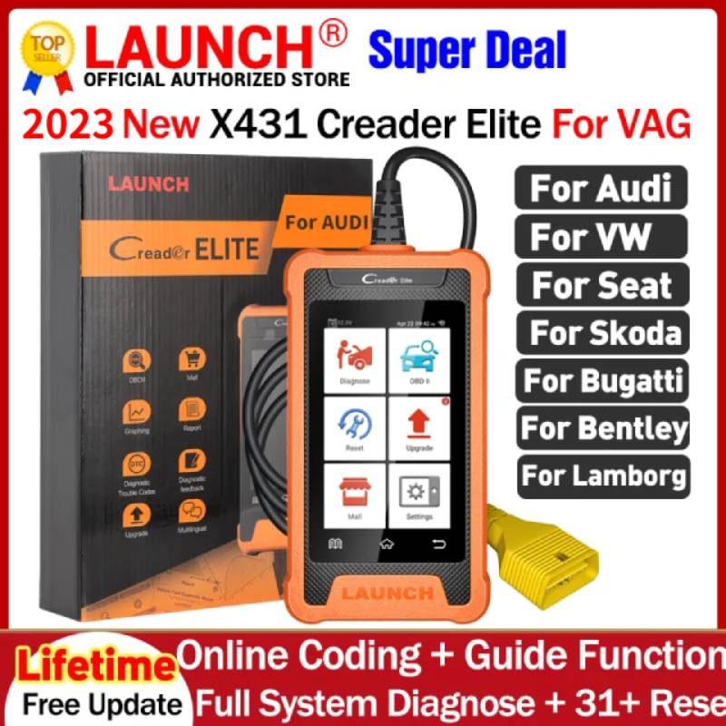 LAUNCH X431 Creader Elite Sistema Completo OBD2 Herramientas De ...