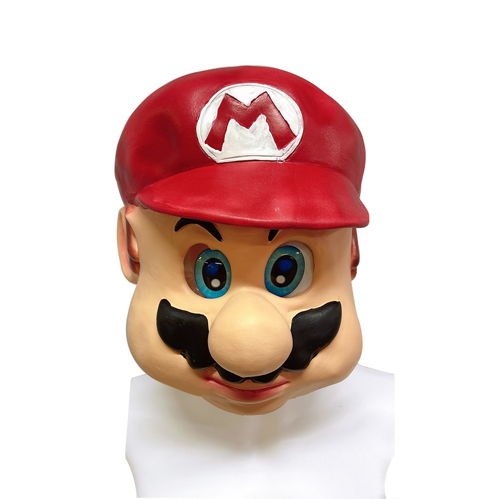 Adult Lovely Super Mario Mask Classic Game Cosplay Latex Masks ...