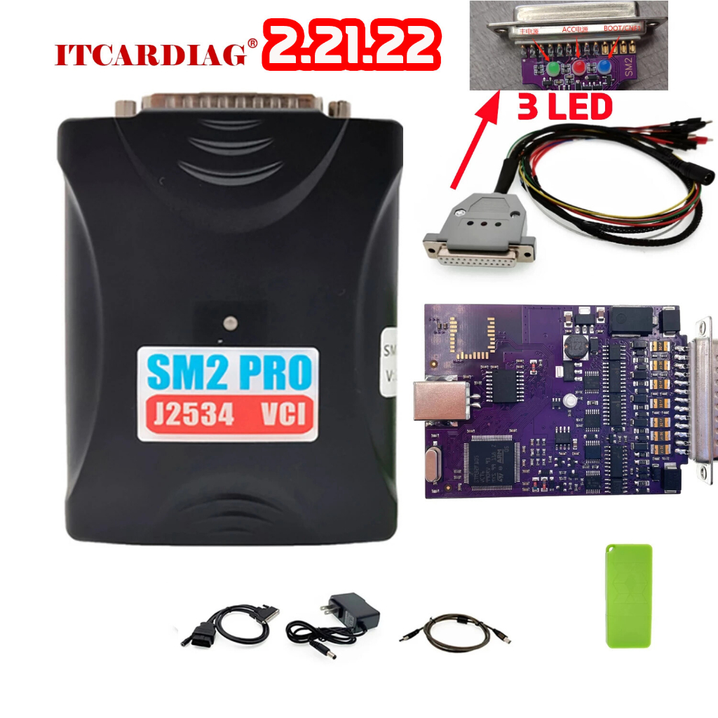 SM2 Pro J2534 VCI ECU Programador Lectura Y Escritura PCM 67 En 1 FLASH ...