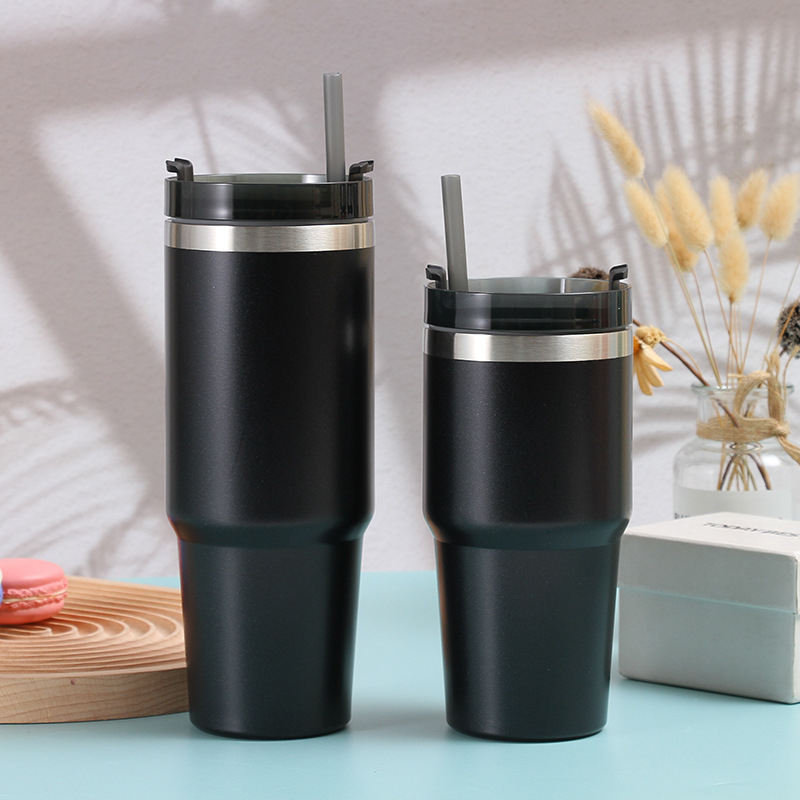 30 Oz/890 Ml Thermos Taza Termo De Acero Inoxidable De Café De Color Sólido Agua Aislada ...