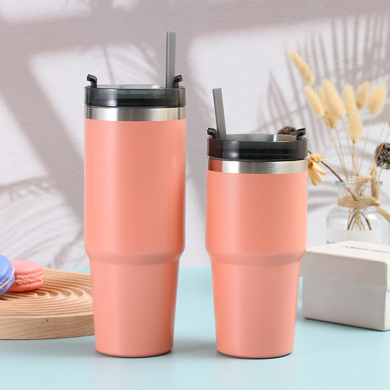30 Oz/890 Ml Thermos Taza Termo De Acero Inoxidable De Café De Color Sólido Agua Aislada ...