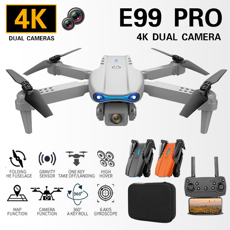 E99/K3PRO Mini Drone 4k HD Profesional Cámara Dual Wifi FPV Plegable Cuatro Rotor Aviones ...