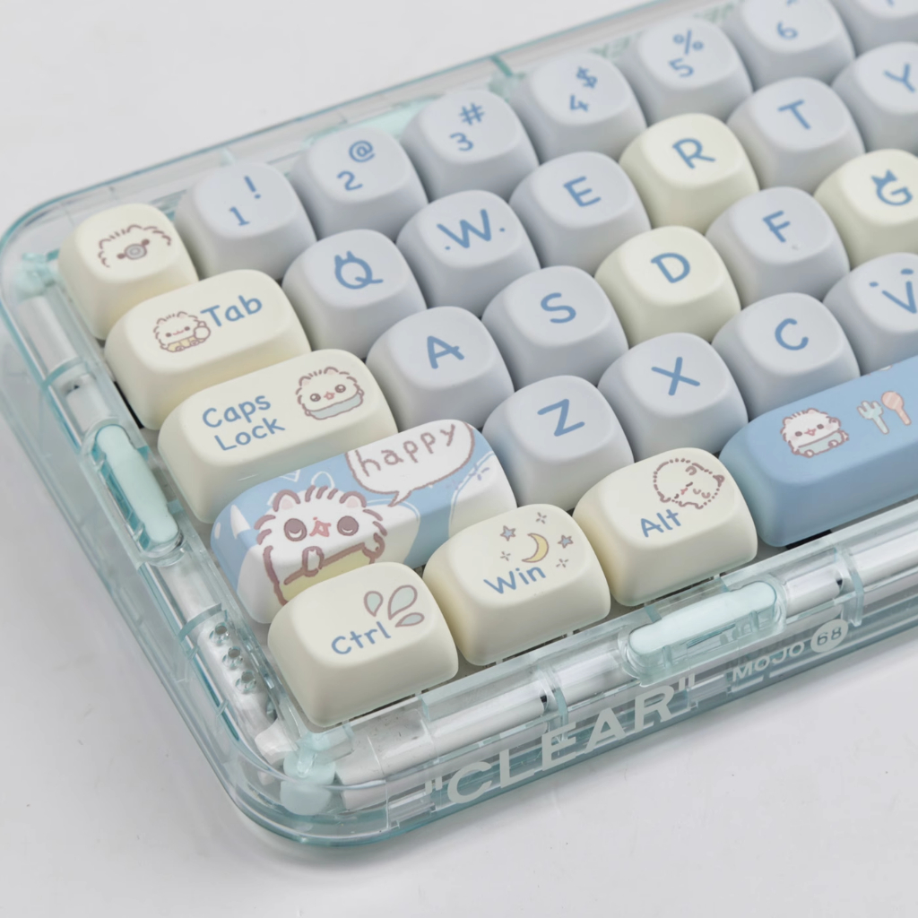PBT keycaps Pacha Perro Miau Lindo Gato Sanrio MOA Altura Bloque ...
