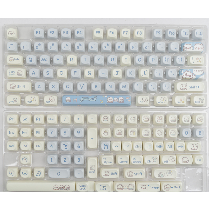 PBT keycaps Pacha Perro Miau Lindo Gato Sanrio MOA Altura Bloque ...