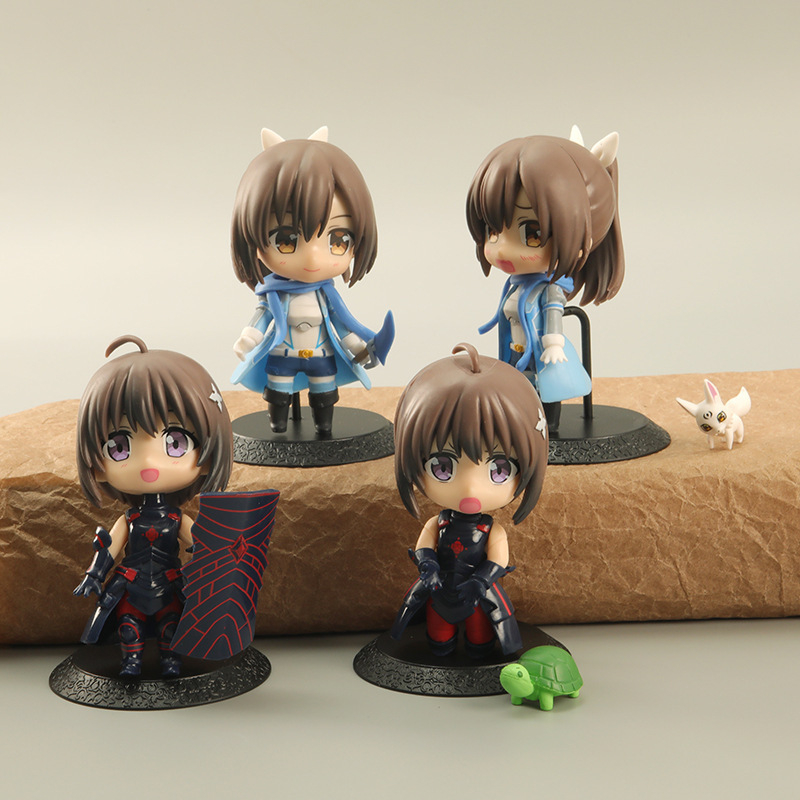 4 Unids/Set 10cm Anime Figura Bofuri Maple Shiramine Risa Sally Honjo ...