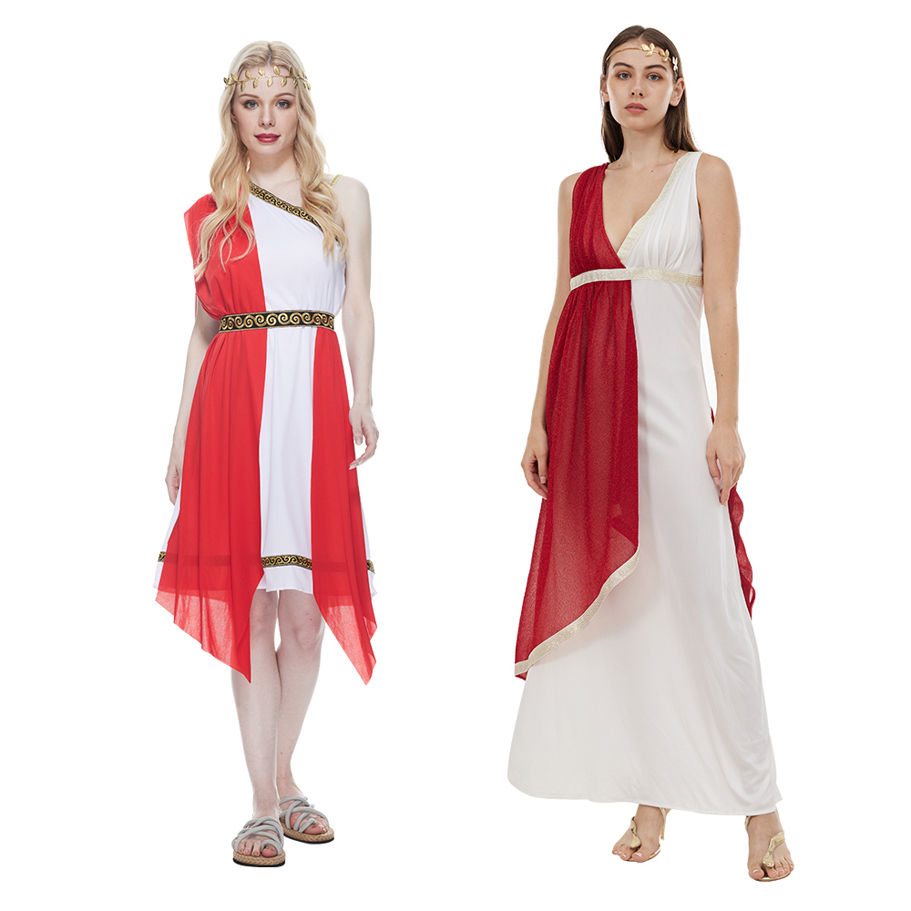 Mujeres Venus Diosa Griega Disfraz Señora Mitología Cosplay Sexy Rojo ...