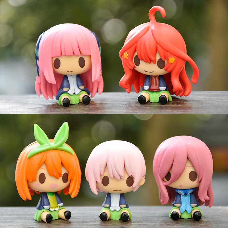 5 Unids/Set 4-6cm The Quintessential Quintuplets Anime Figura Nakano ...
