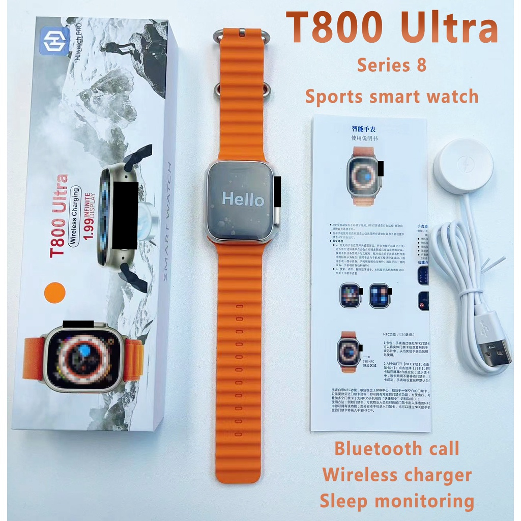 T800 Ultra Smartwatch Para Hombres Y Mujeres Con Llamada Bluetooth 1.99 ...