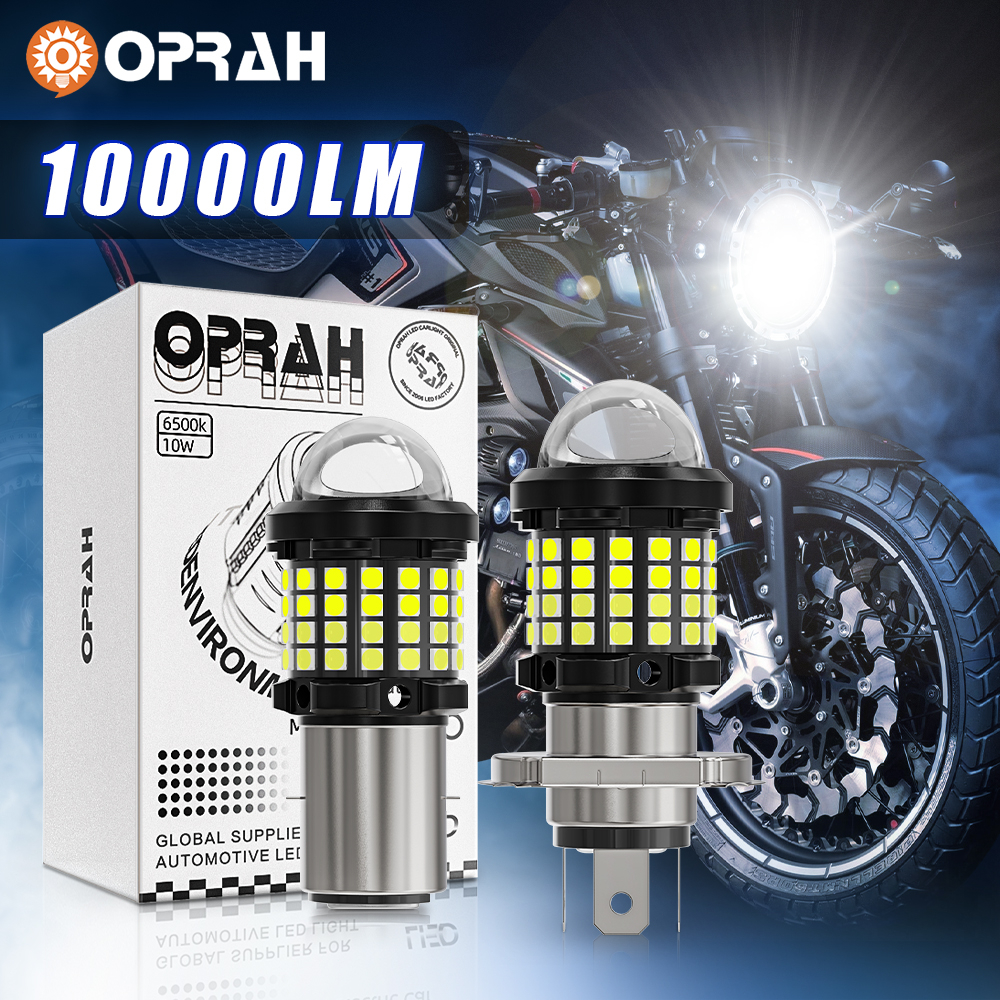 \[OPRAH\] Faro delantero de motocicleta H4 Super brillante H6 faros ...