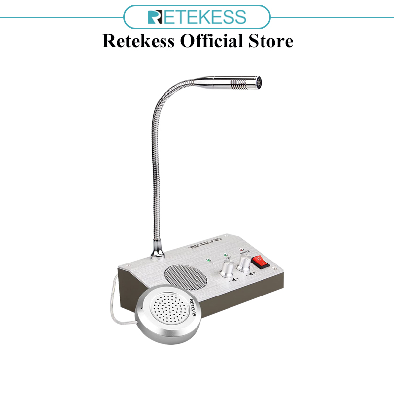 Retevis RT-9908 Sistema De Intercomunicación De Doble Vía De Ventana ...