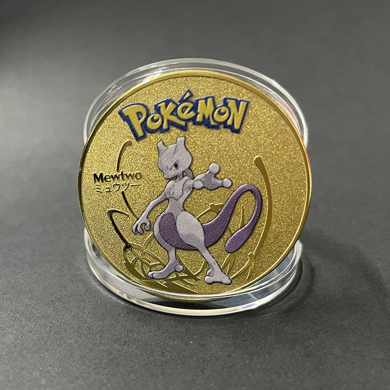 Pokemon Monedas Metal Mewtwo Anime Moneda Conmemorativa Charizard ...