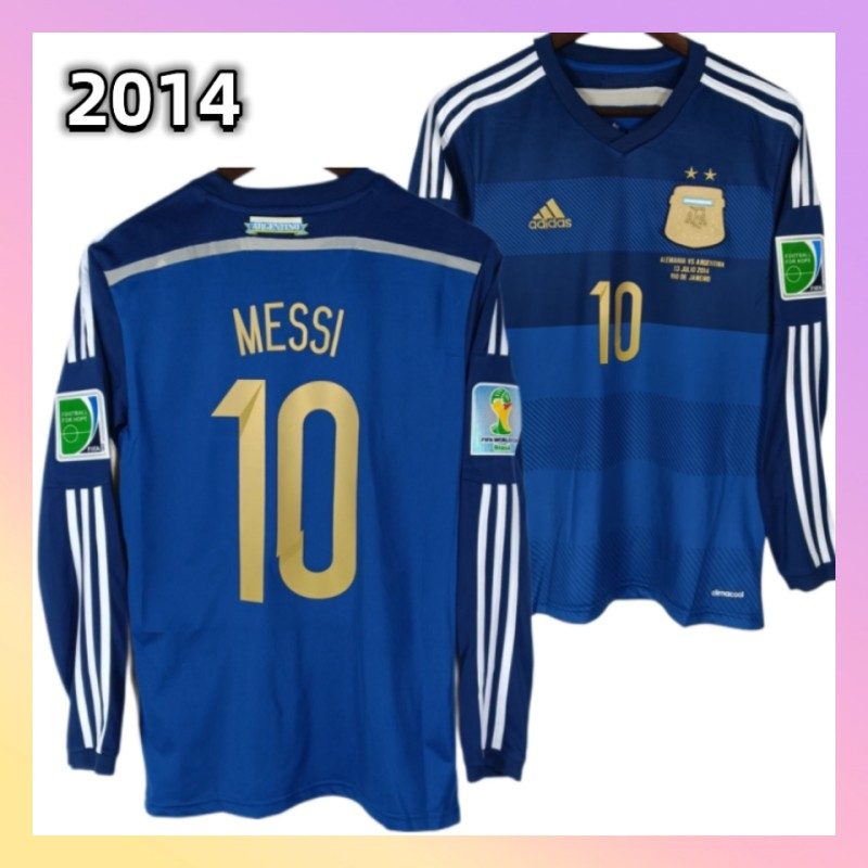 MESSI Retro 2014 Copa Del Mundo De Argentina Hombres jersey futbol ...