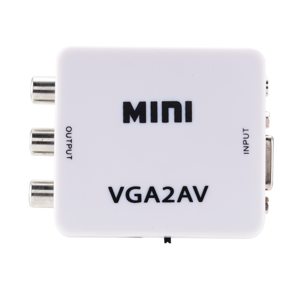 Mini VGA A AV Convertidor VGA2AV Con Audio De 3,5 Mm RCA De Vídeo Para ...