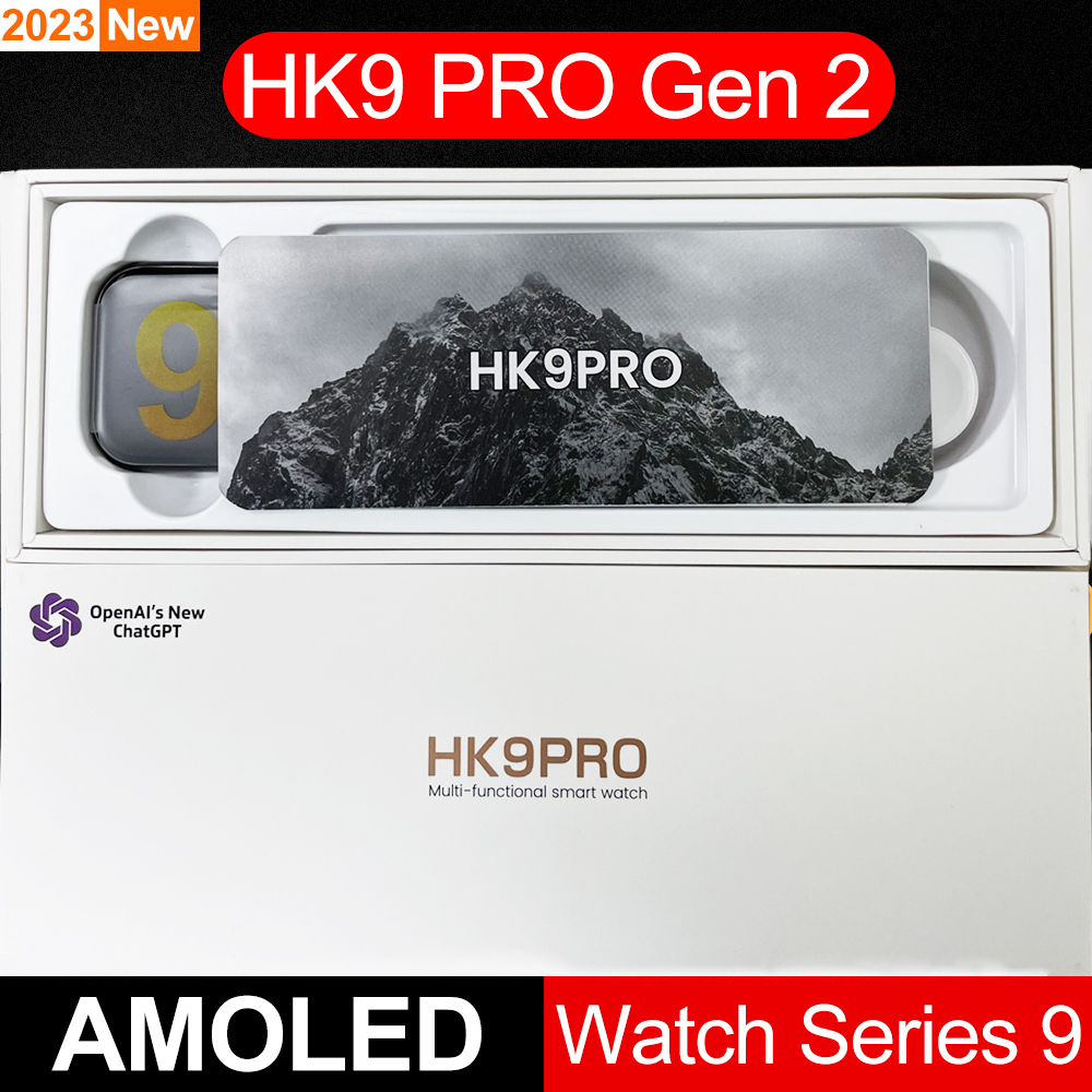 HK9 Pro Gen 2 AMOLED Smartwatch Serie 9 Ultra 2 reloj hombre Brújula ...