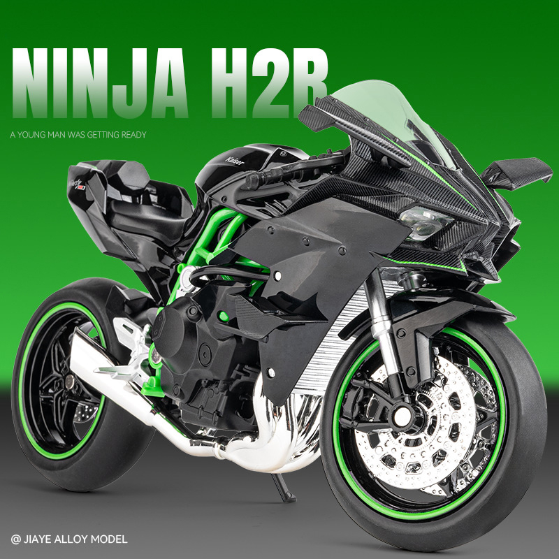 Motor A Escala 1 : 12 Kawasaki Ninja H2R Aleación Diecast Motocicleta ...