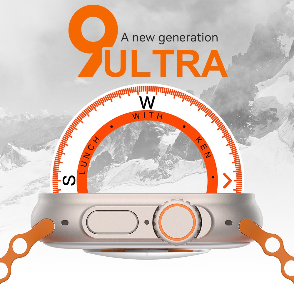 Reloj Inteligente Original S9 Ultra Series 9 Brújula 49mm Nfc Gps Reloj ...