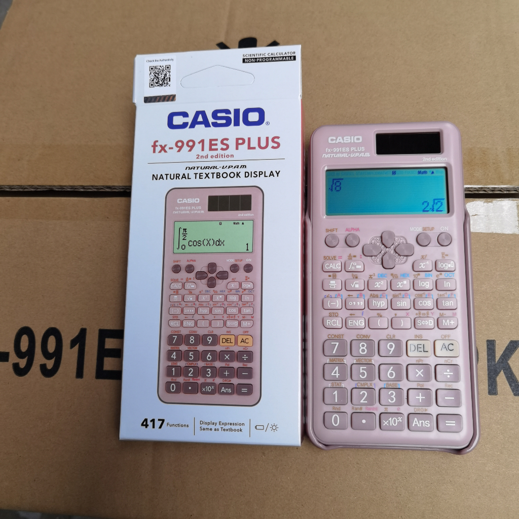 Calculadora Científica Casio Rosa FX-991ES Plus 2a Nueva Edición 240 Funciones | Shopee México