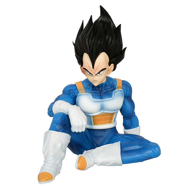 14.5cm Dragon Ball Anime Figura Sentado Posición Vegeta IV Saiyan ...