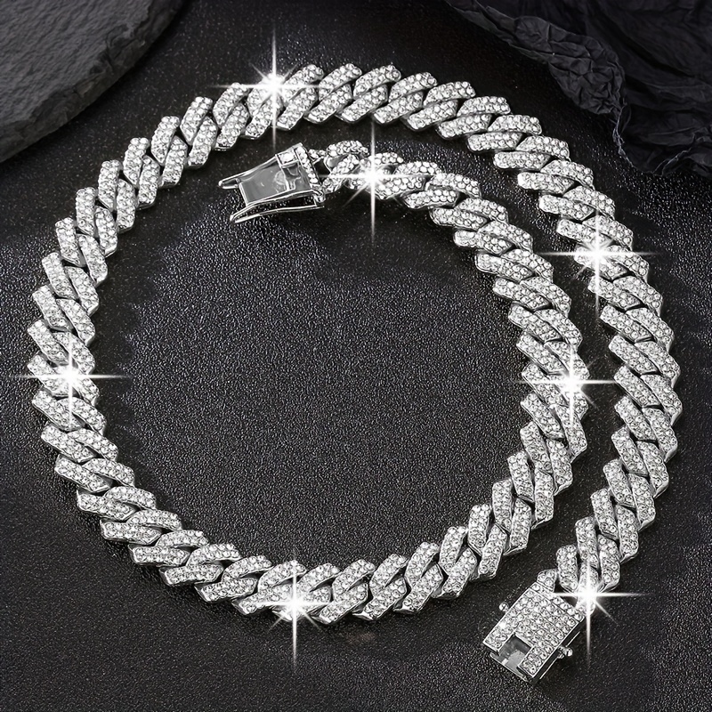 Hip Hop 13MM Full Iced Out Pavimentado Diamantes De Imitación Miami ...