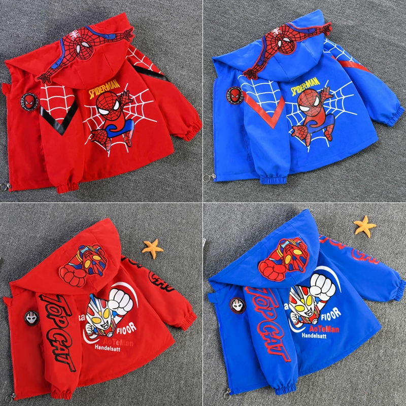 Chamarra Con Capucha Para Niños De 1 A 8 Años De Hombre Araña De ...