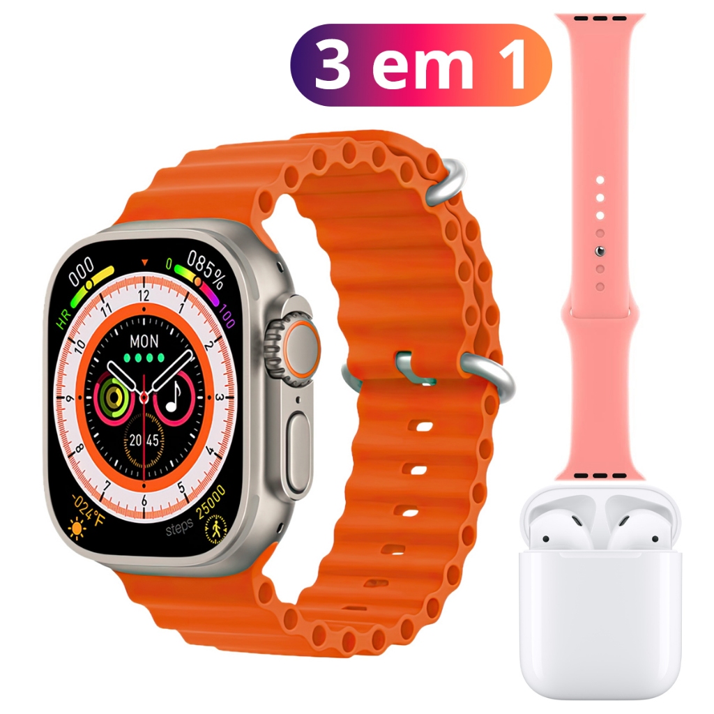 W26 Ultra Max Smart Watch TWS 3 en 1 auriculares BT llamada reloj ...