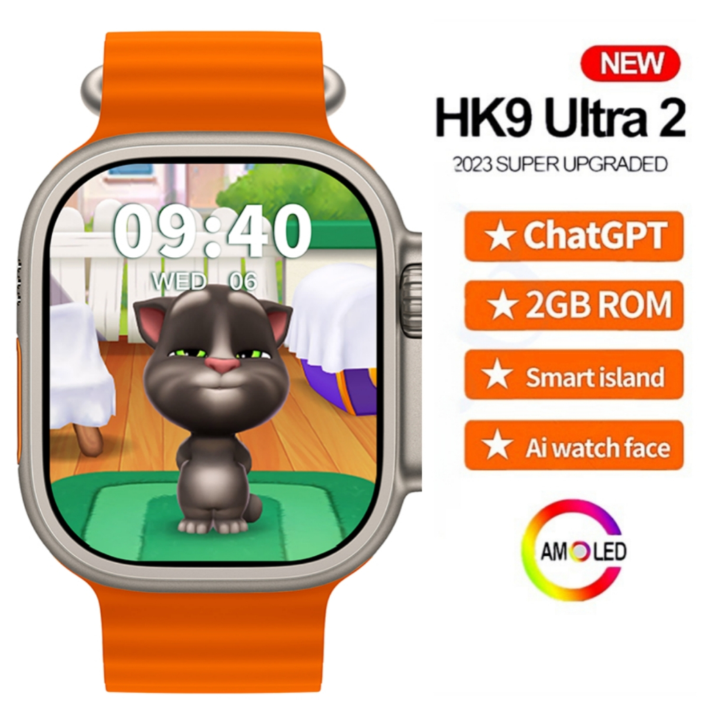 AMOLED HK9 Pro Plus Ultra 2 Smartwatch 2GB De Almacenamiento HK8 Max ...