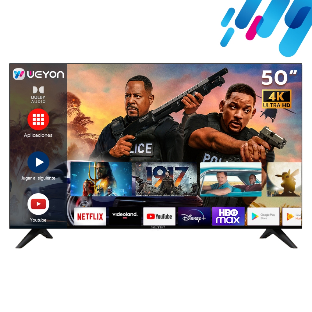 Android Tv Pantalla Inteligente De 50 Pulgadas Weyon 4k Televisión ...