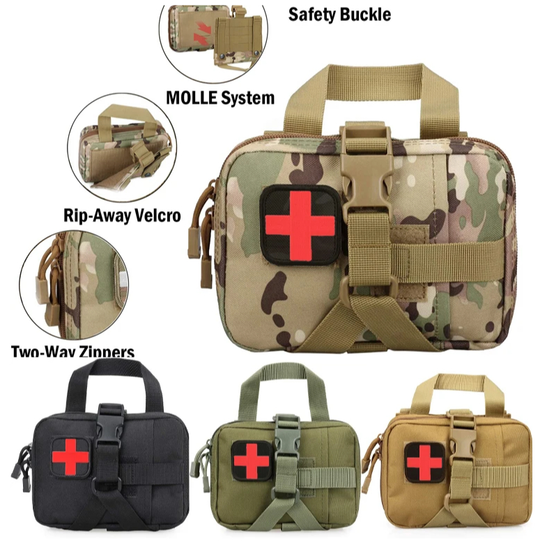 Actualización Táctica EMT Bolsa Rip Away Molle Kit Médico IFAK Tearaway Botiquín De Primeros ...