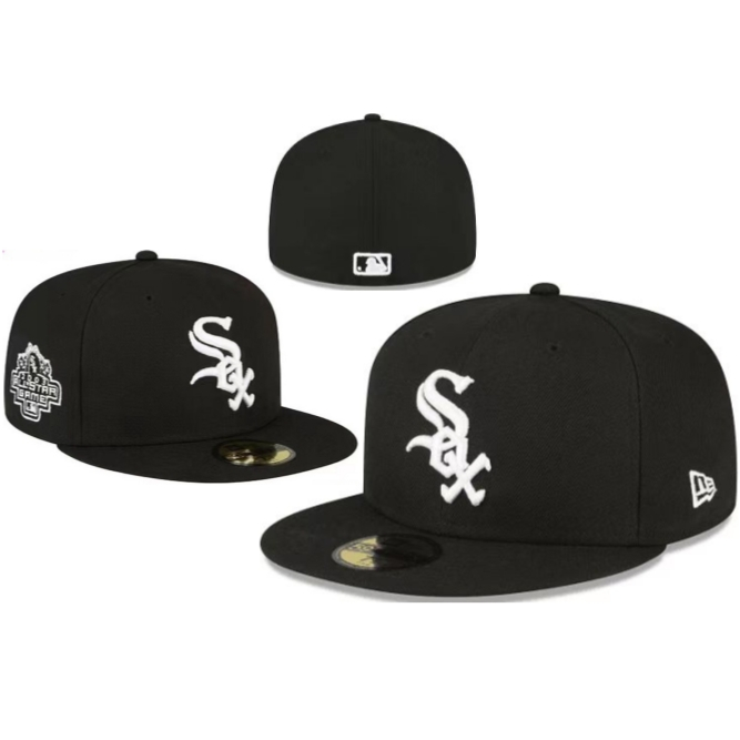 MLB Gorra De Béisbol Grande Totalmente Cerrada Sox Bordado No Ajustable Hip-hop Tamaño Inverso ...