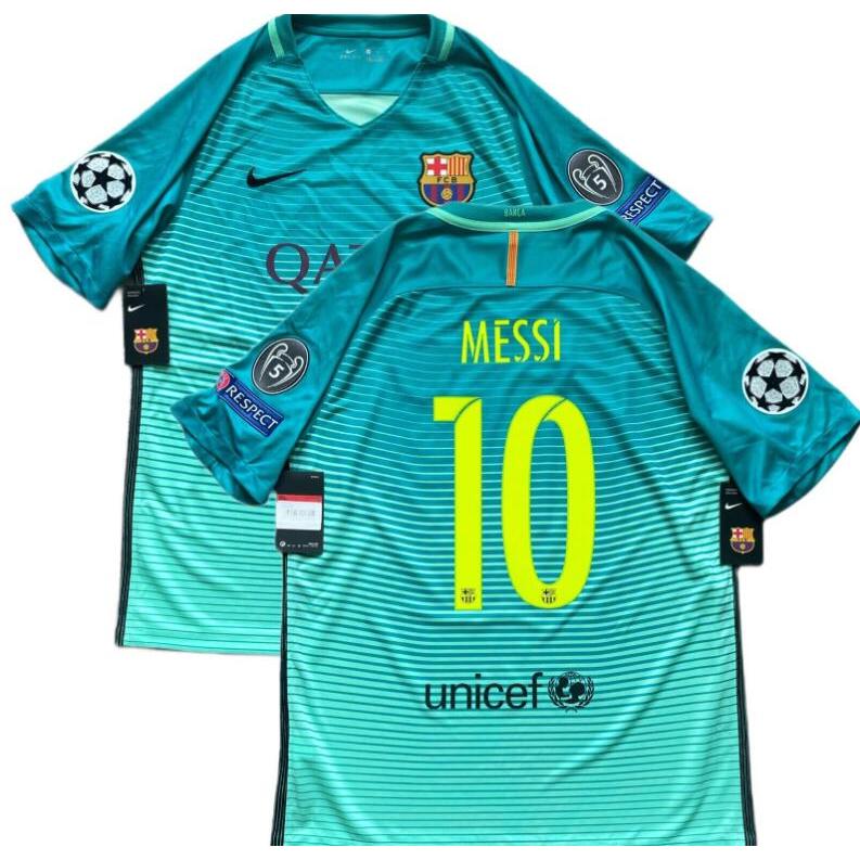 Camiseta retro Del Barcelona 2016/17 Messi Neymar Suarez Uniforme De ...