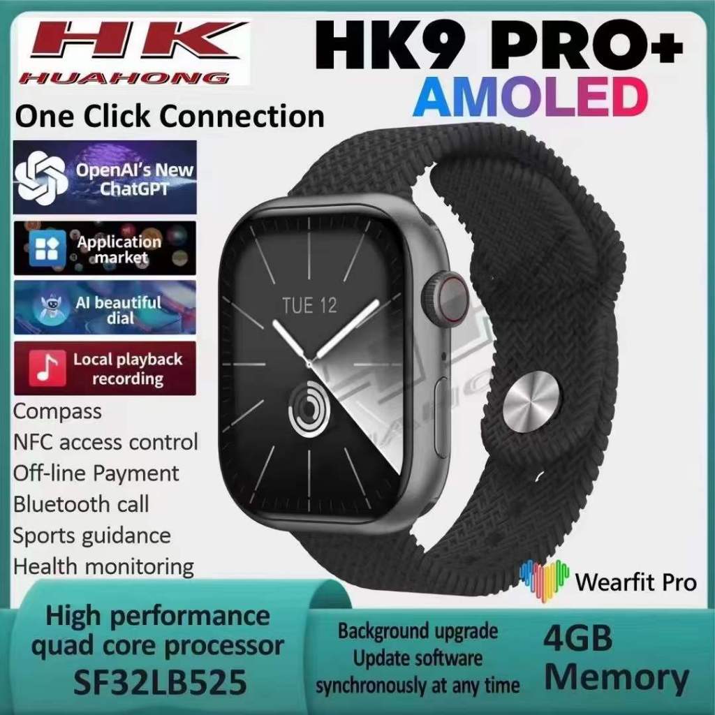 AMOLED HK9 Pro Plus Ultra 2 Smartwatch 2GB De Almacenamiento HK8 Max ...