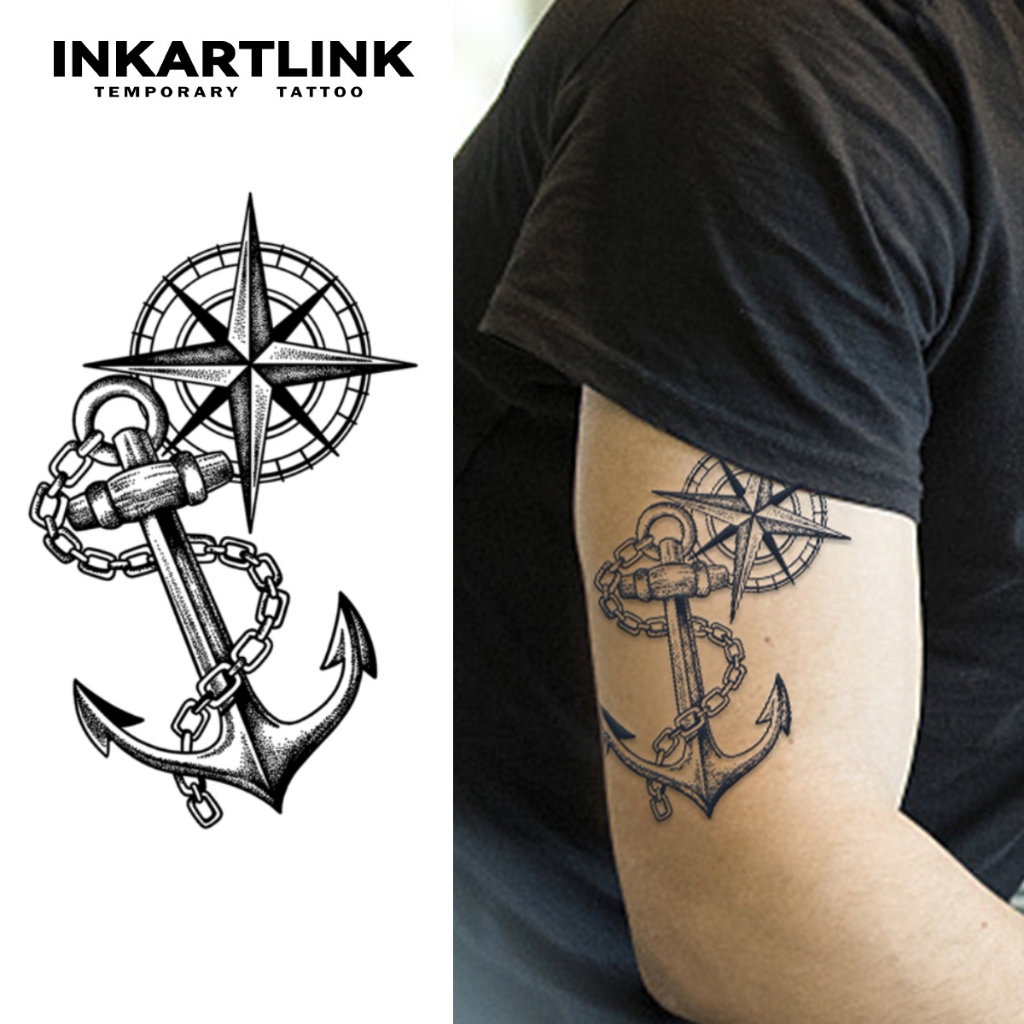 Nuevas Pegatinas De Tatuaje Temporal Anchor , Pegatinas mágicas ...