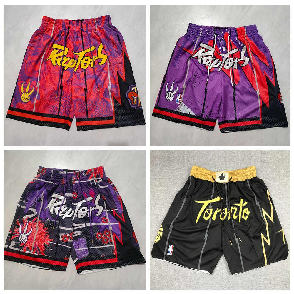 Pantalones Cortos De Bolsillo Para Hombre 2023-24 Toronto Raptors Just ...