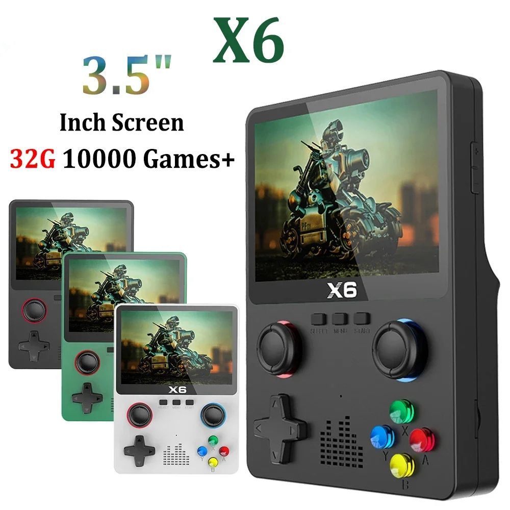 Consola De Videojuegos Portátil X6 Incorporada 8000 + Juegos 11 ...