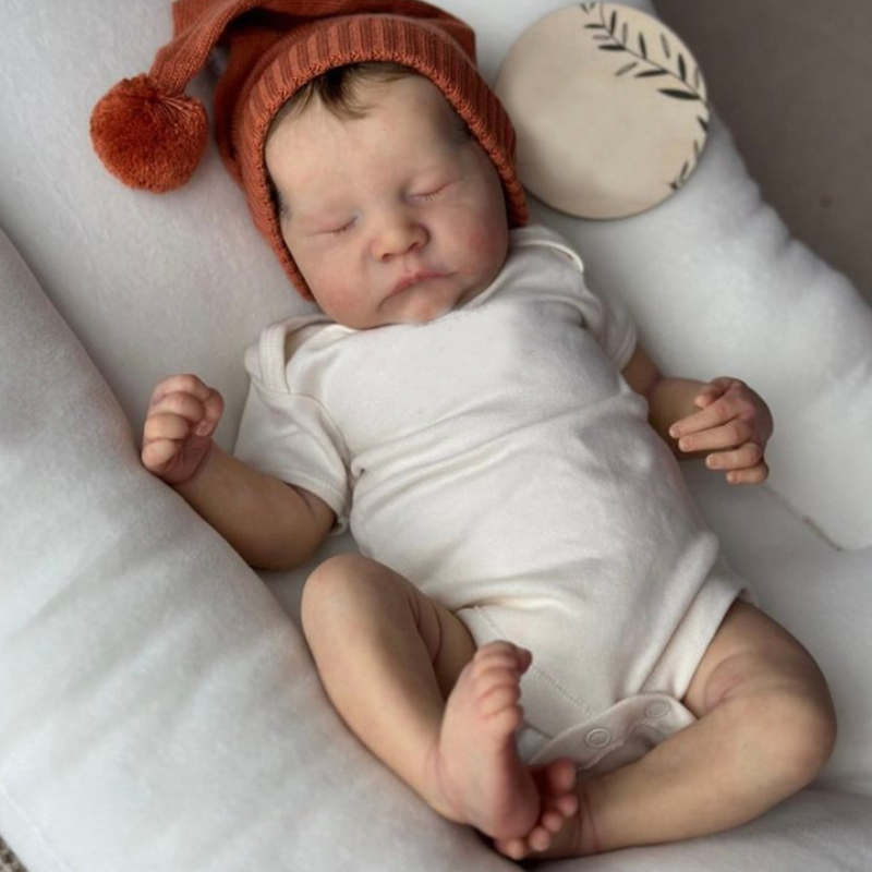18inch Reborn Doll Levi Sleeping Newborn Baby Dolls Pintado A Mano 3D ...