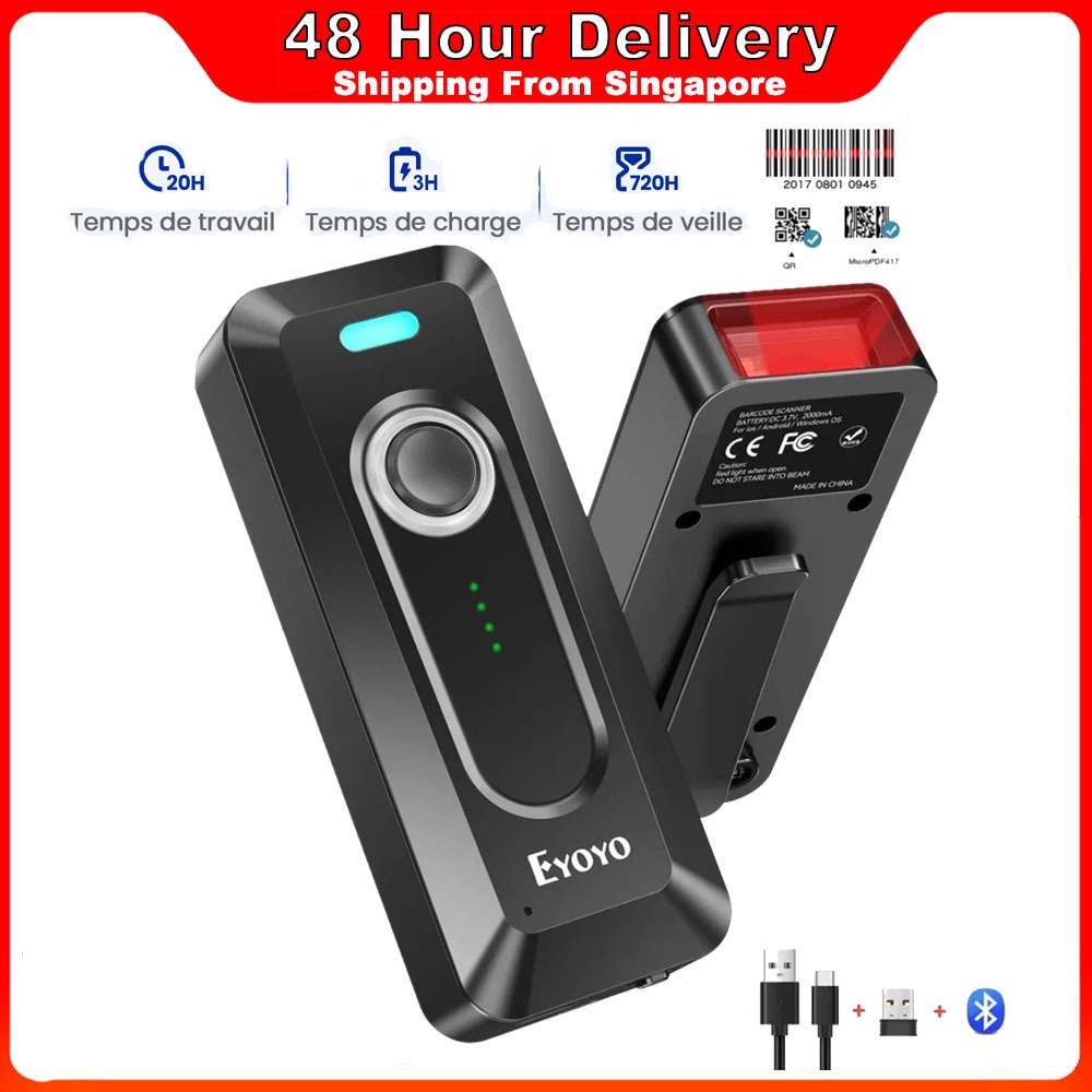 Eyoyo Mini Portátil 3 En 1 2D Bluetooth Escáner De Código De Barras ...