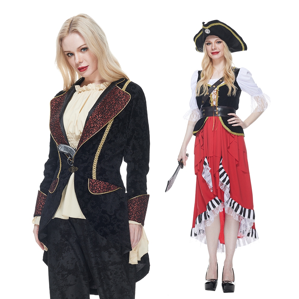 Las Mujeres De Moda Pirata Capitán Traje Femenino Chica Vestido ...