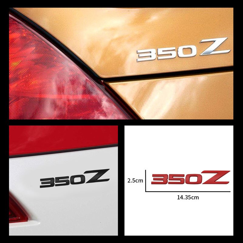 3d Metal 350Z Logotipo 370Z Letras Insignia Coche Puerta Lateral ...